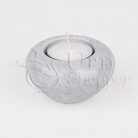 13877 Memory Light Heather Candle Token Natural Marble Cremation Urn