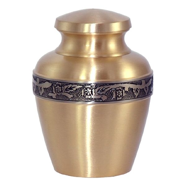 10652 Avalon Series Bronze Brass Metal Keepsake Cremation Urn