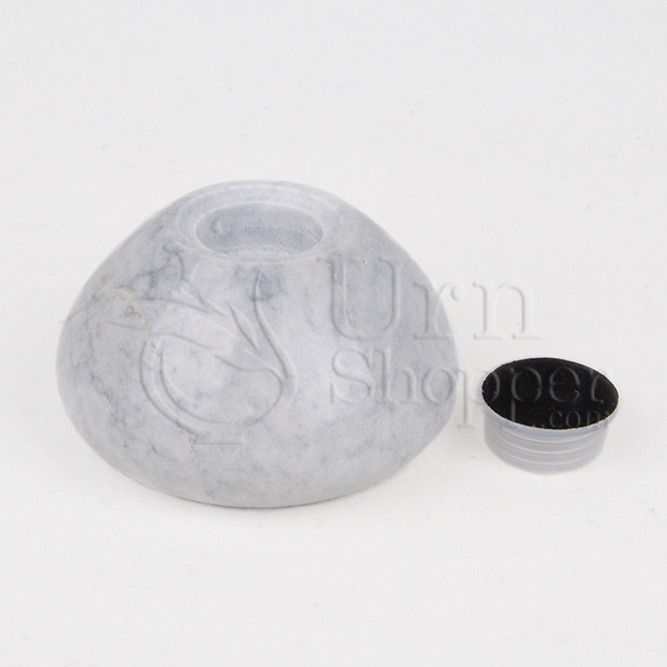 13877 Memory Light Heather Candle Token Natural Marble Cremation Urn
